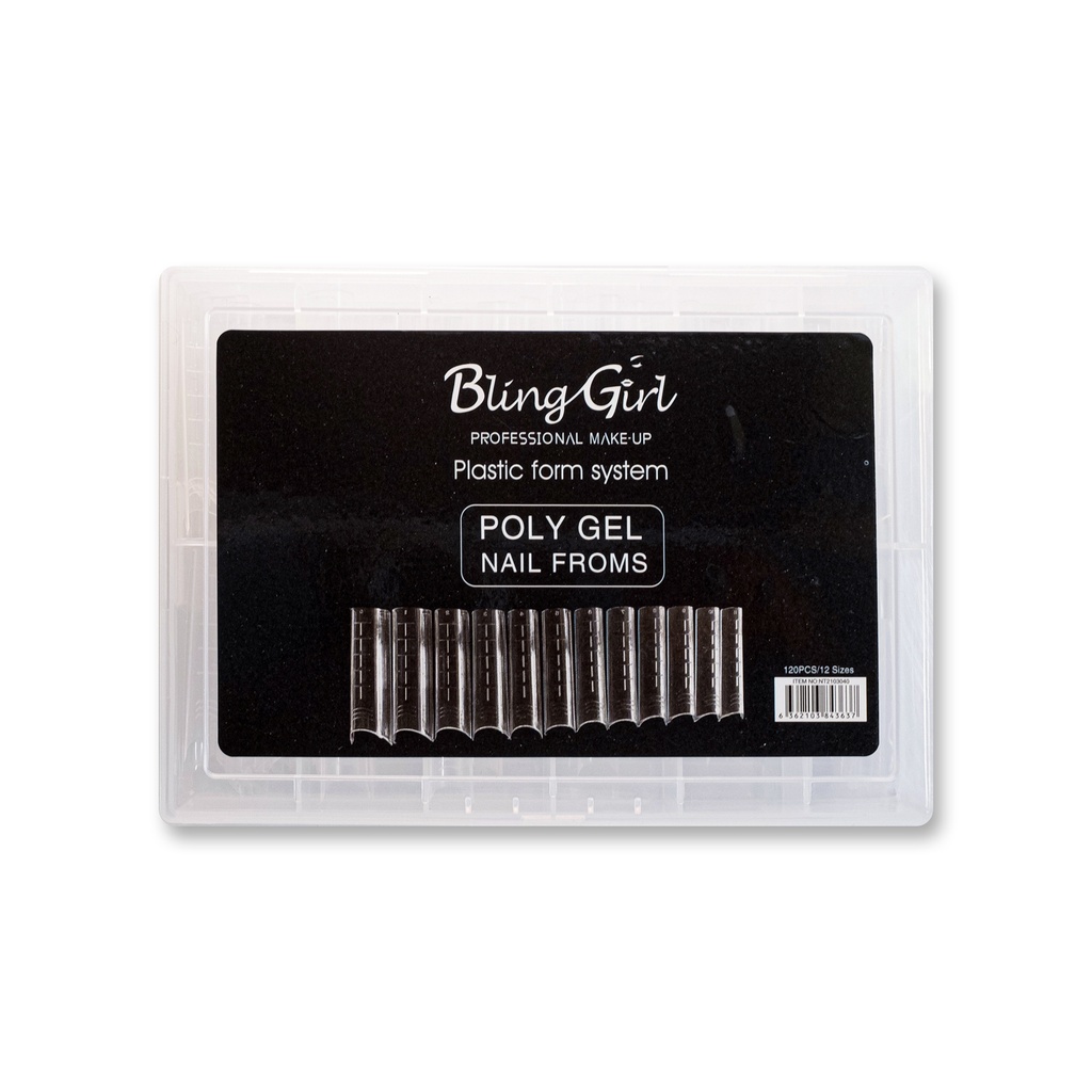 Bling Girl Plastic Form System Poly Gel Nail Froms [6527] | BlingGirl
