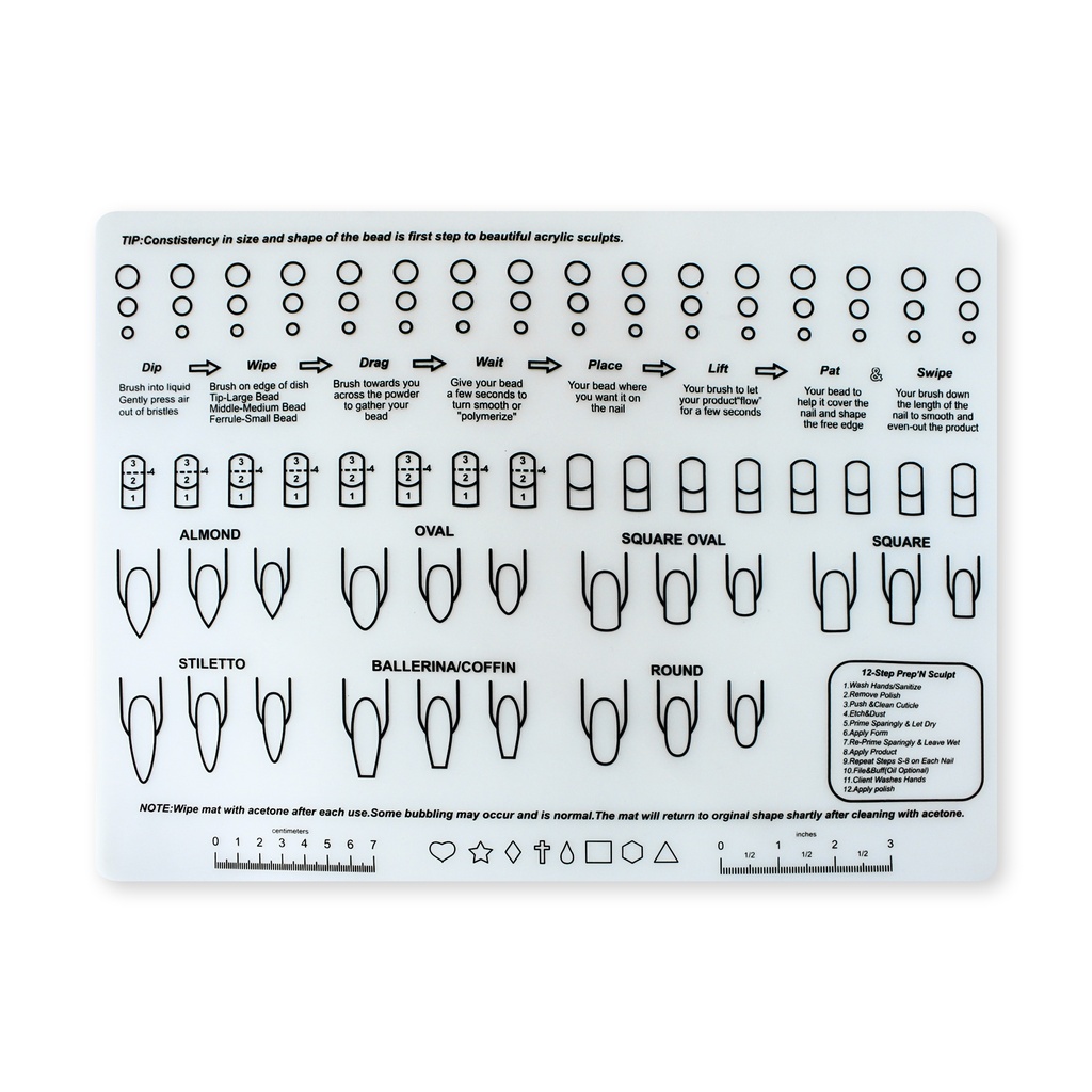 Manicure Nail Practice Sheet [S2409P25] | BlingGirl