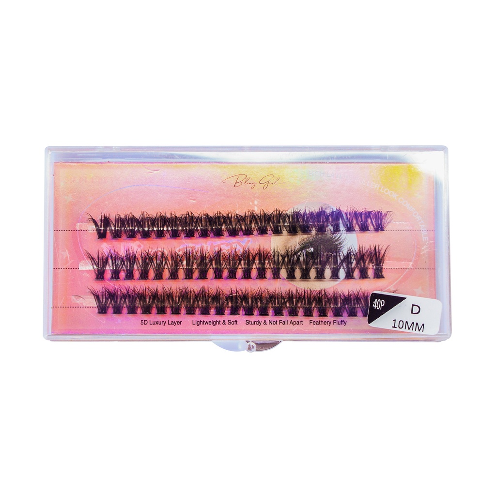 40D Cluster Lashes 10mm-D [S2409P42] | BlingGirl