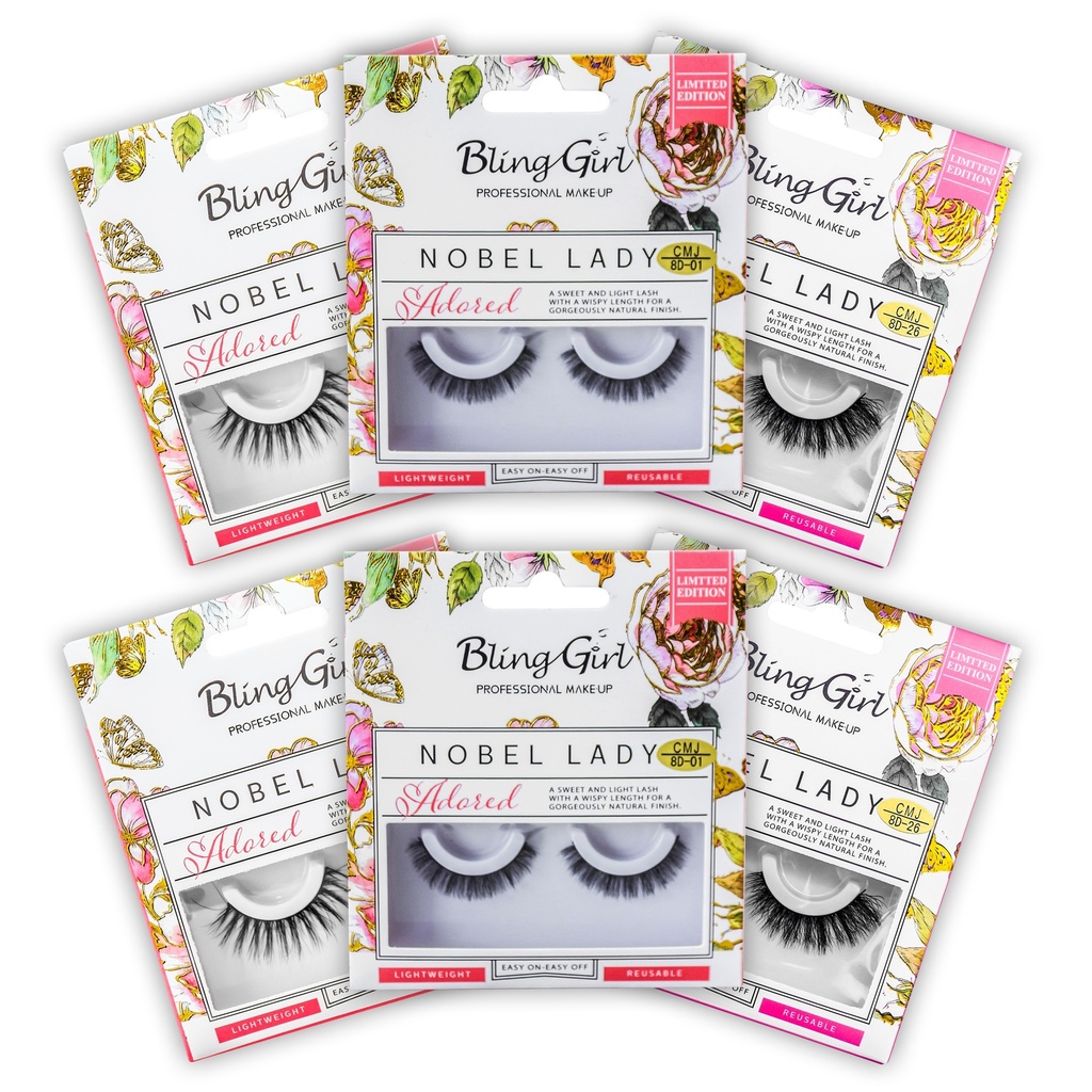 Noble Lady Eyelashes Set 6 Piece [S2502P05] | BlingGirl
