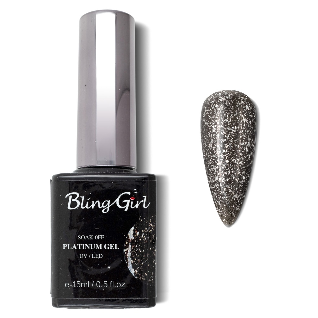 Bling Girl Glamorous Platinum Gel 15ml #018 [3142] | BlingGirl