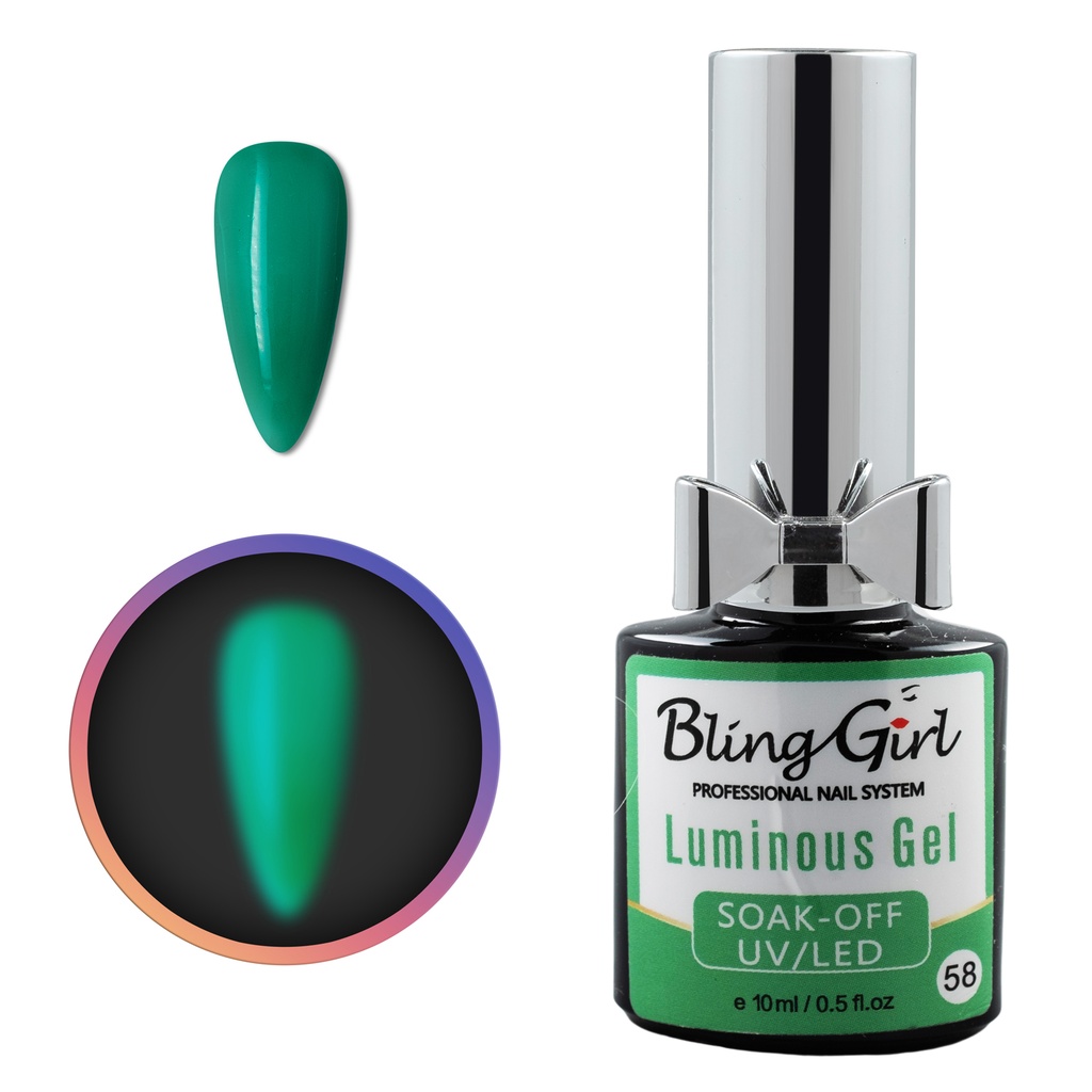Bling Girl Luminous Gel Soak Off UV/LED 10ml #058 [2909] | BlingGirl