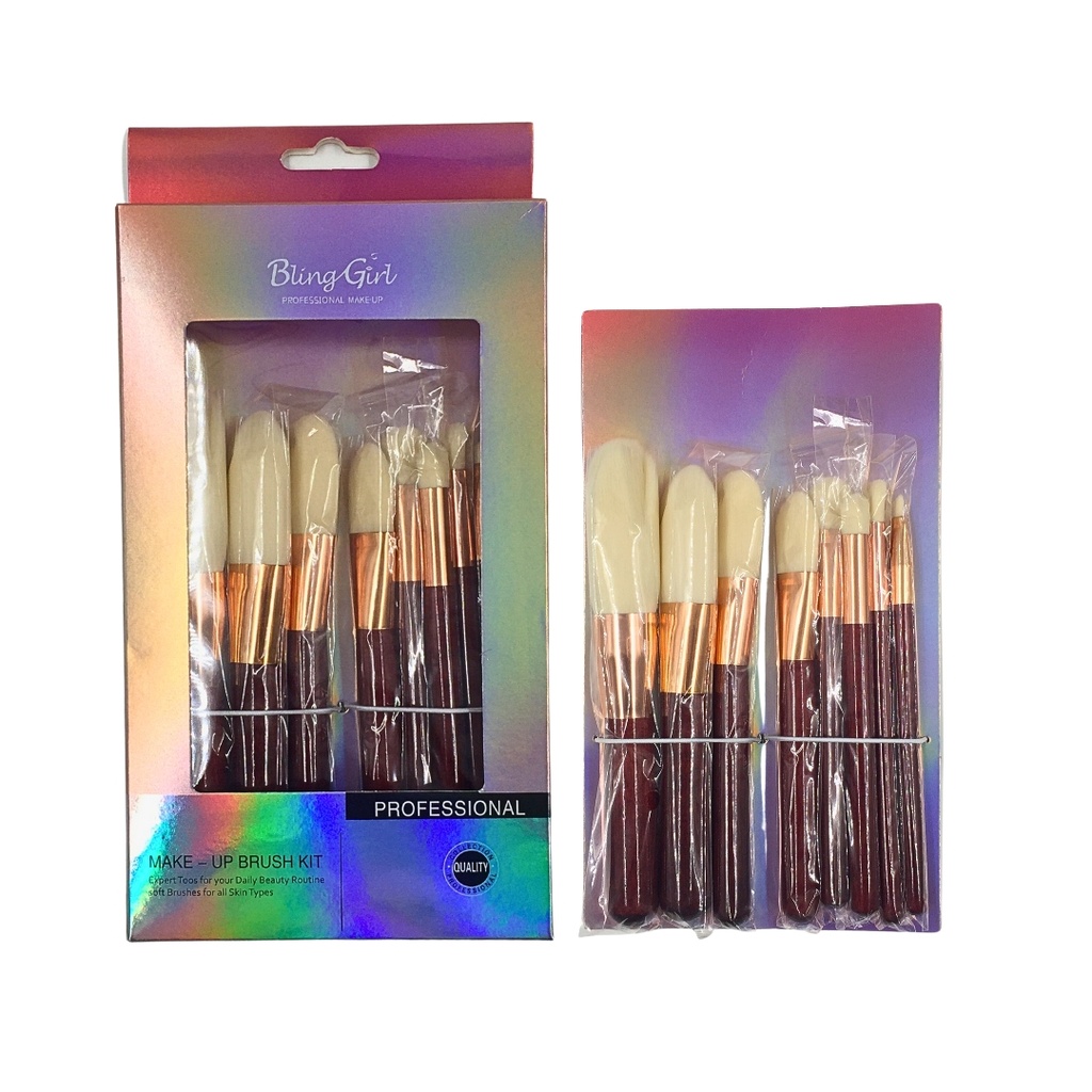 Bling Girl 8 Pcs Make Up Brush Set [ S23AP57 ] | BlingGirl