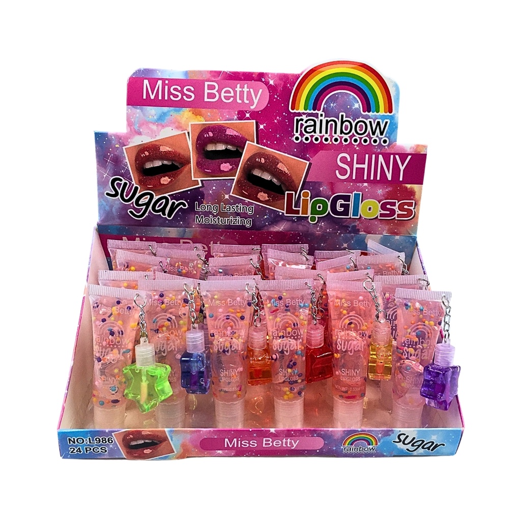 Miss Betty Rainbow Shiny Lip Gloss S2305p10 Blinggirl