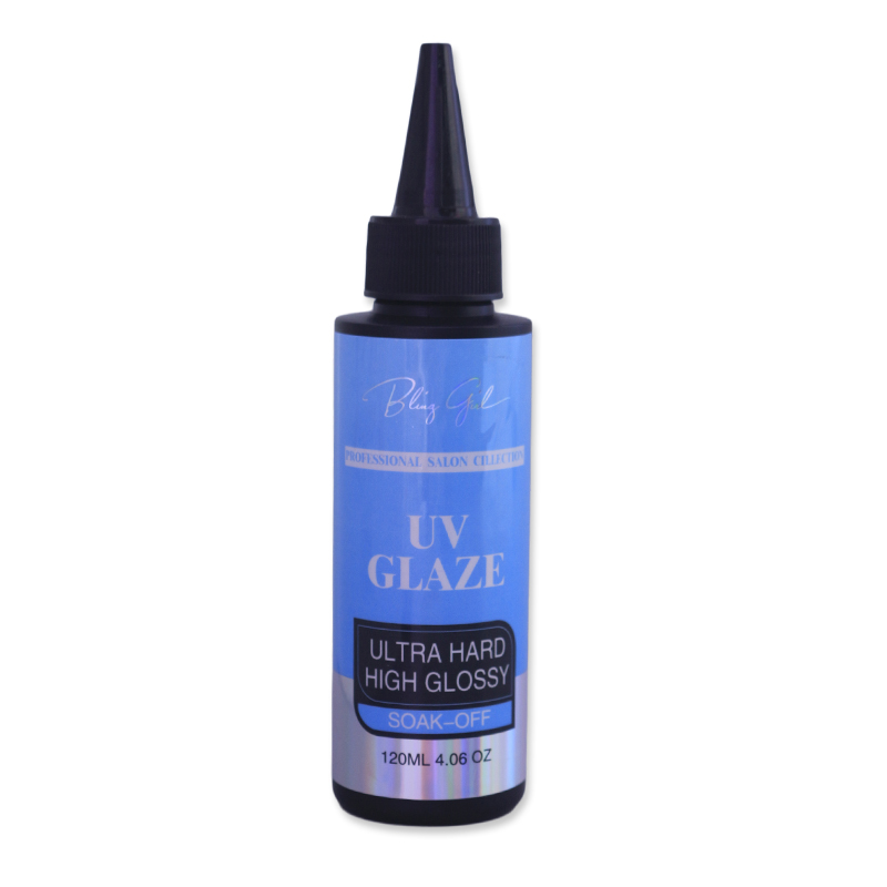 BLING GIRL UV GLAZE ULTRA HARD HIGH GLOSSY SOAK OFF 120ml[R2401P53 ...